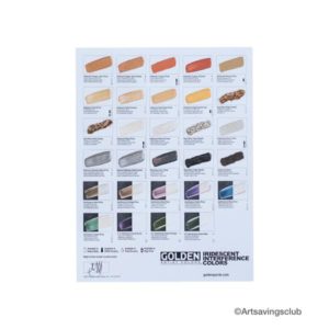 Golden Acrylic Hand-Painted Colour Charts - Artsavingsclub