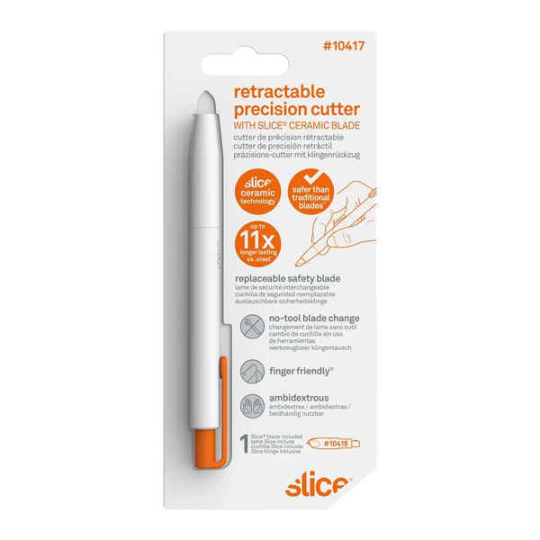 Slice Retractable Precision Cutter | Micro-Ceramic Blade - Artsavingsclub